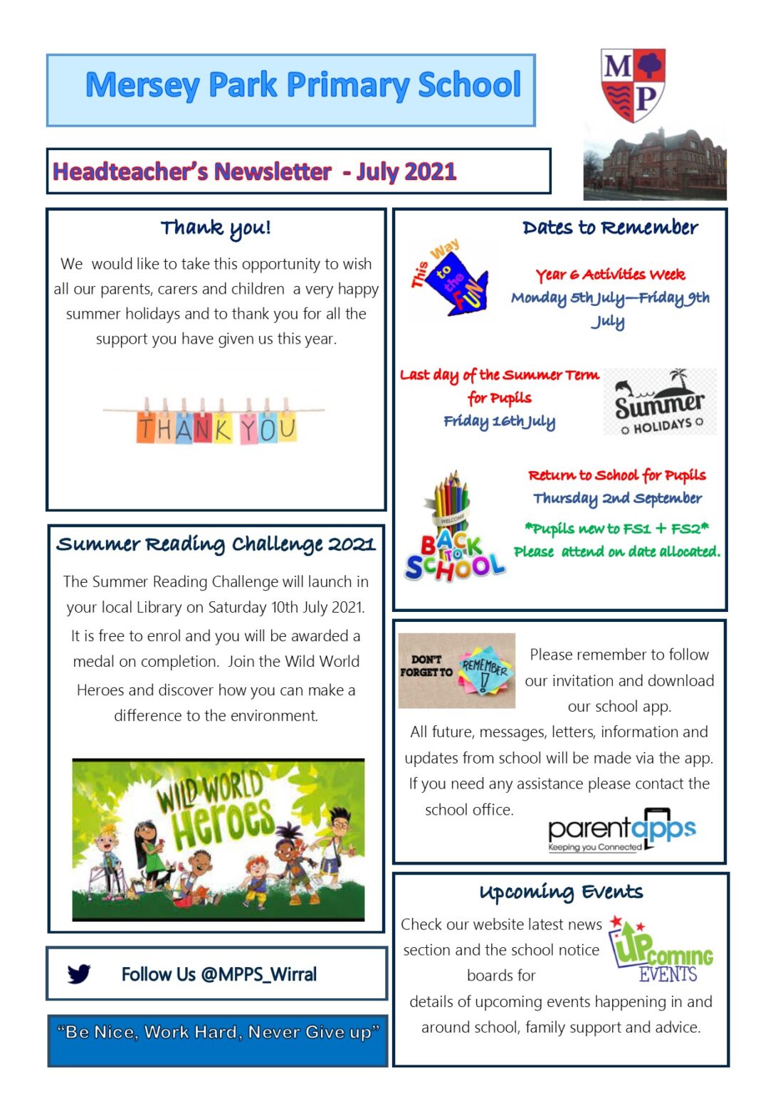 Newsletters - Mersey Park Primary School