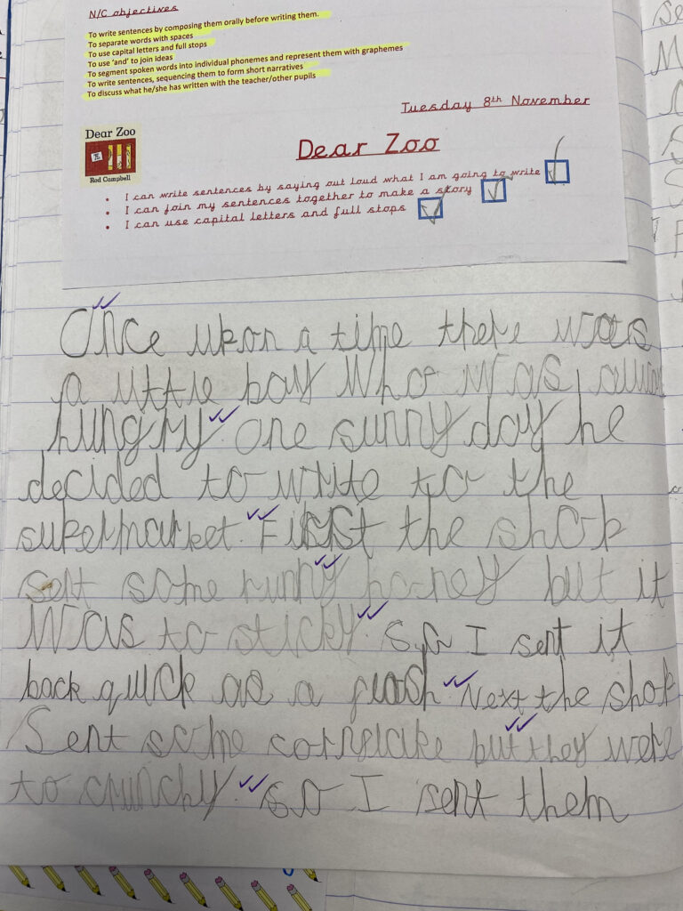 Writing - Mersey Park Primary School